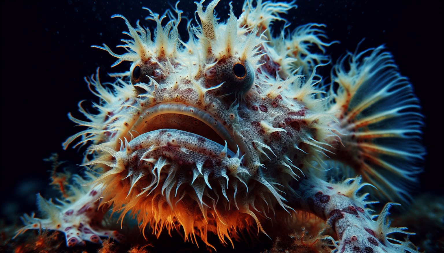 The Strangest Furry Fish: The Hairy Frogfish - Things with fur